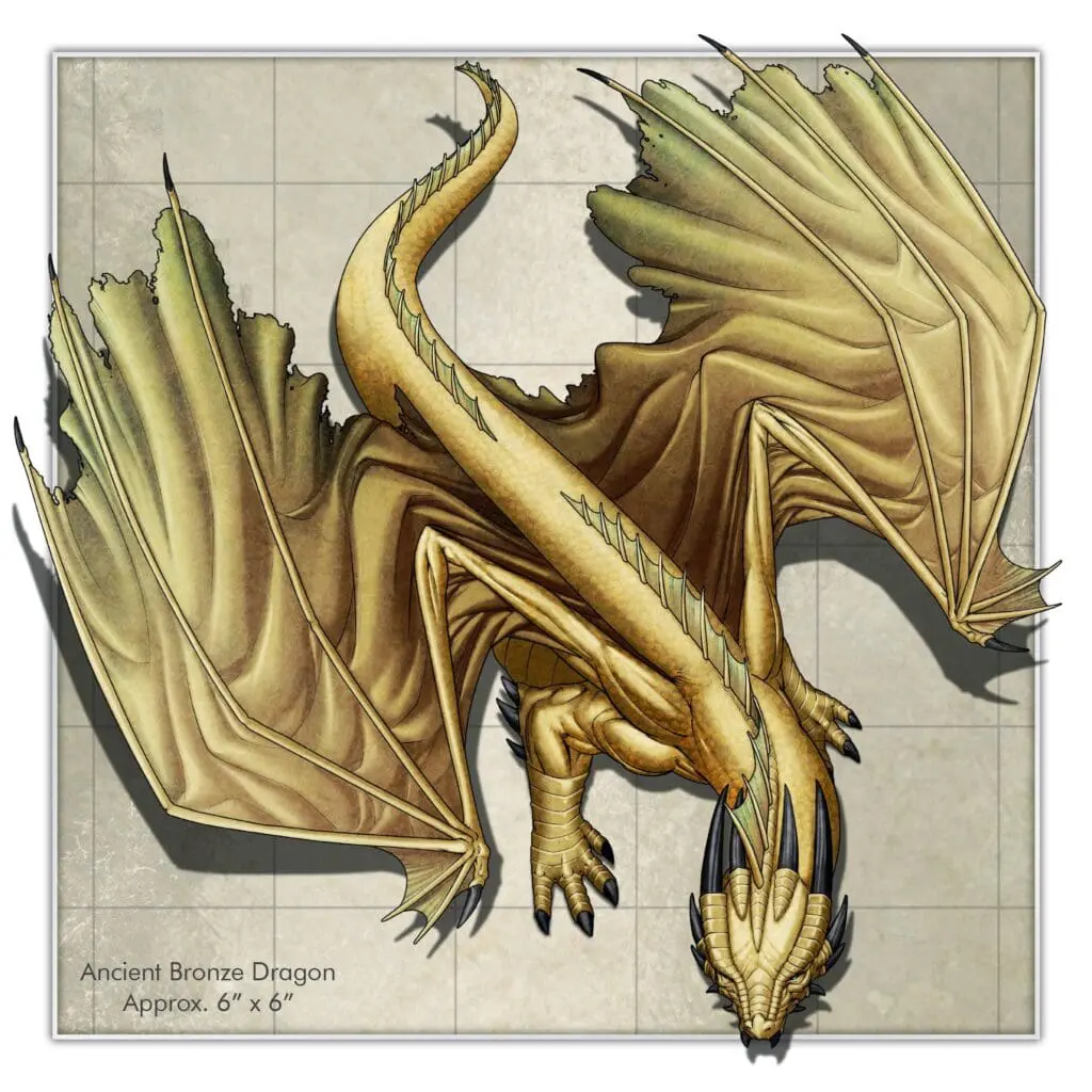 Dragons – Brass & Bronze Acrylic Tokens – Splattered Ink Games