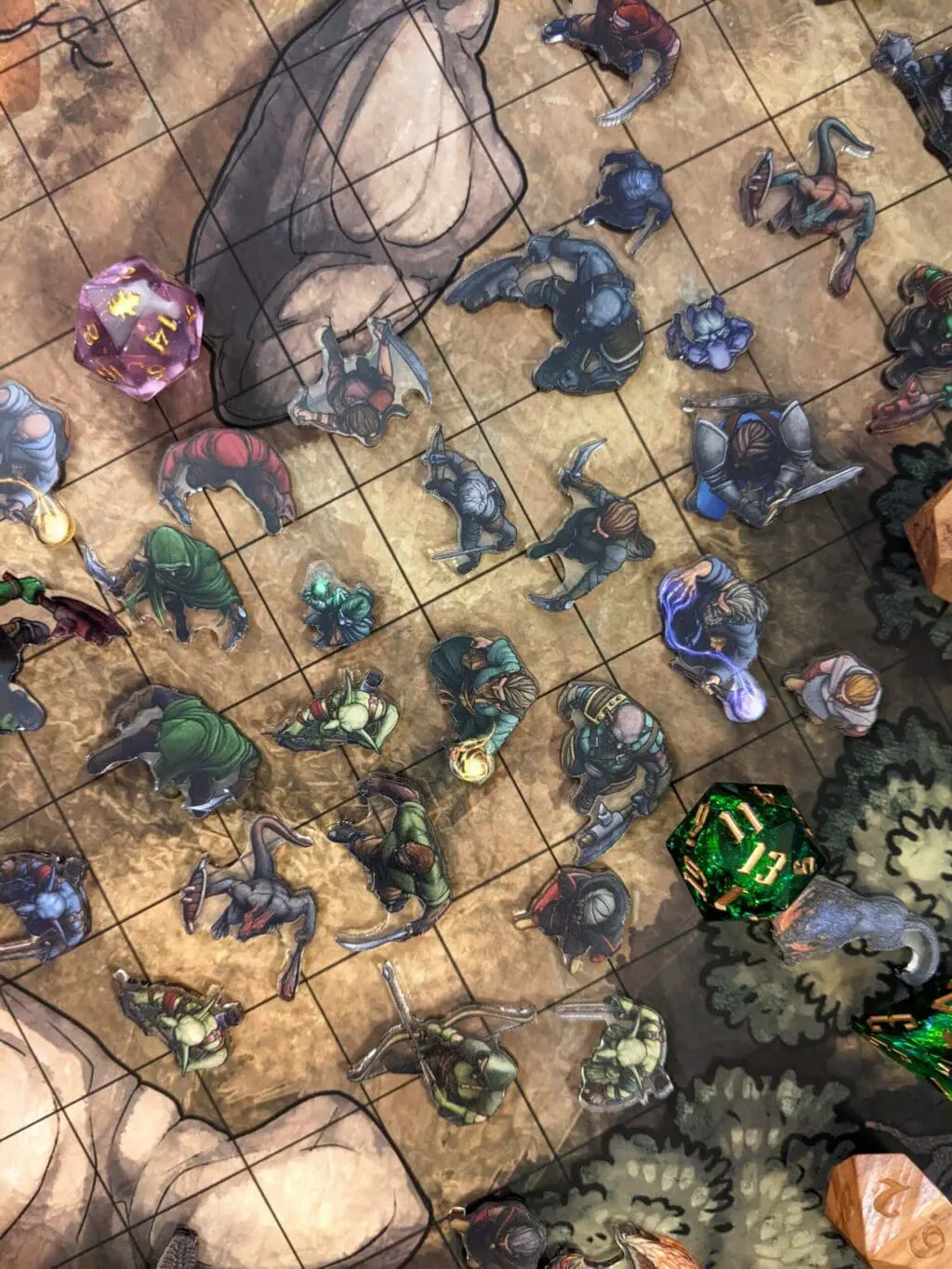 Classic Fantasy Tokens: One of Each Color Set A – Splattered Ink Games